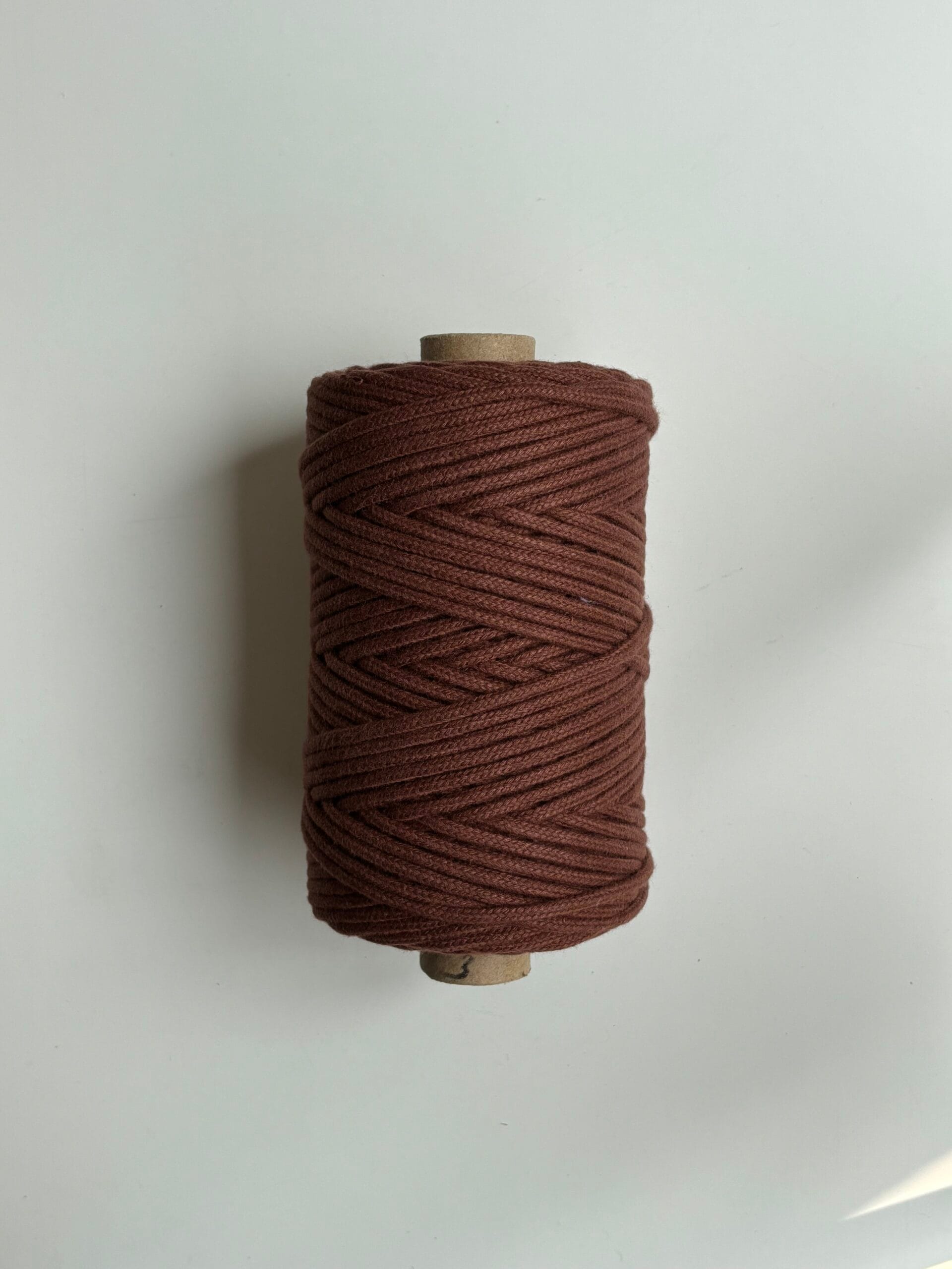 Brown 4mm Braided | Macrame Cord | Rutu - Macrame Cords