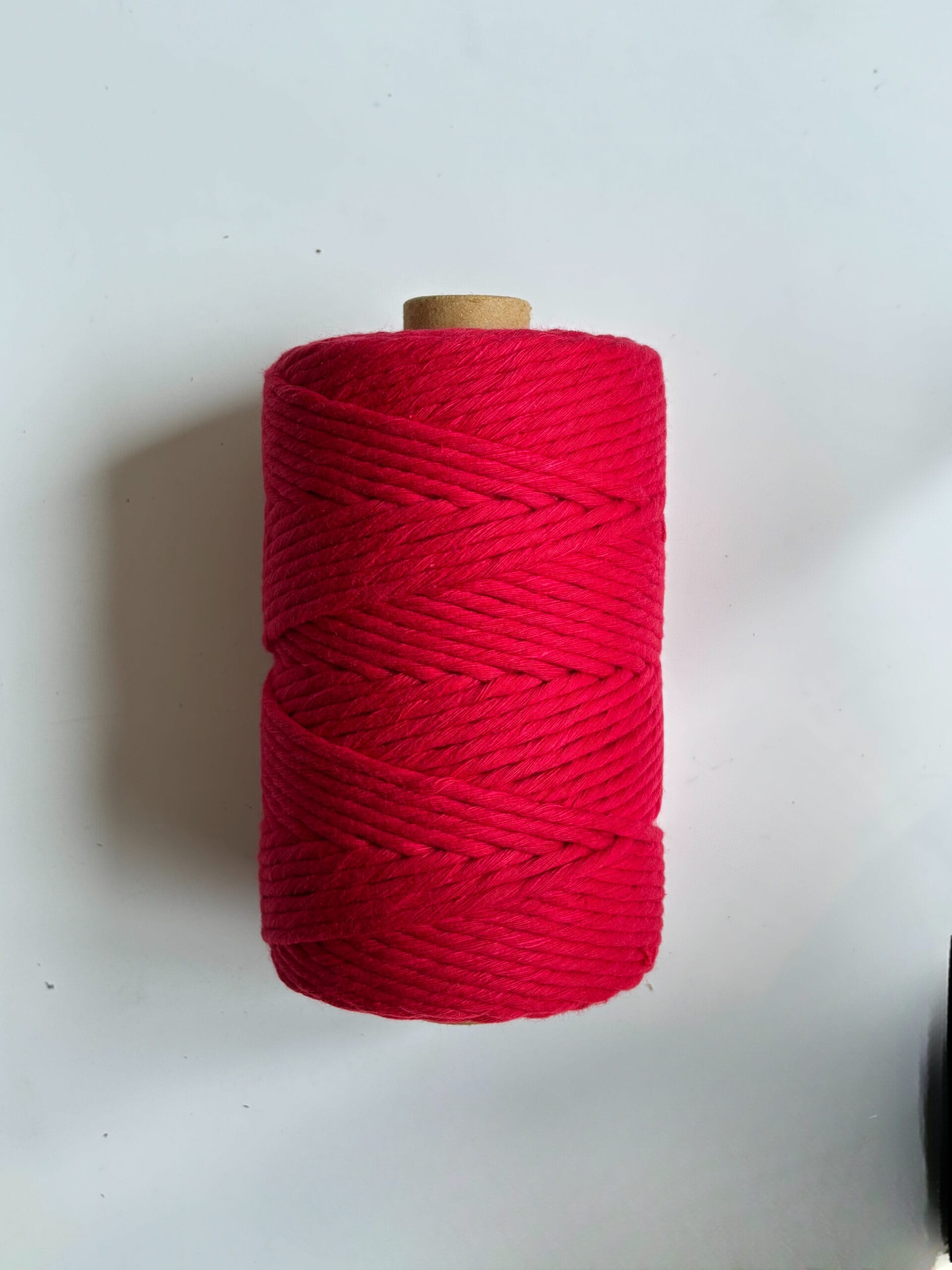 Blood Red 3mm Single Ply - Rutu - Macrame Cords