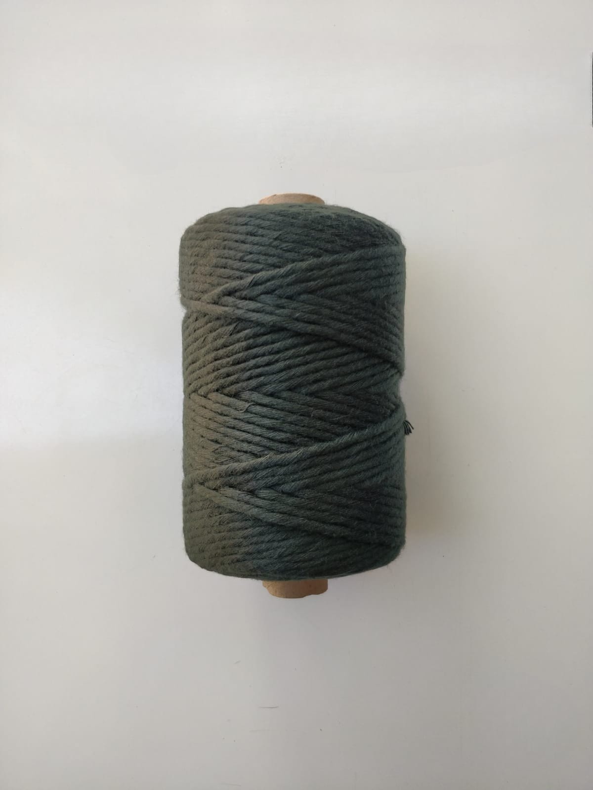 Shiny Dark Green 4mm Single Ply | Macrame Cord | Rutu - Macrame Cords