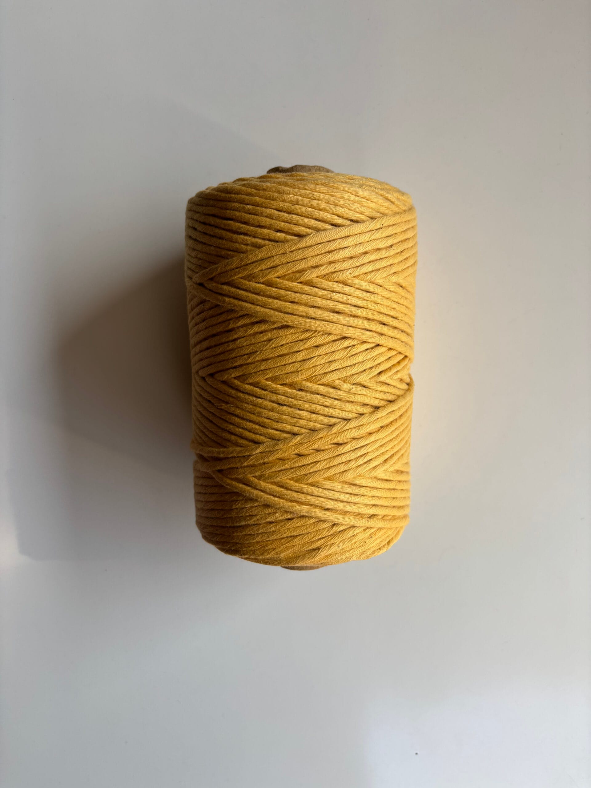 Pastel Yellow 3mm Single Ply | Macrame Cord | Rutu - Macrame Cords